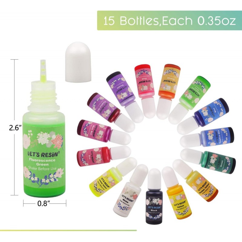 Set de Pigmentos de 15 Colores para Resina Epoxi