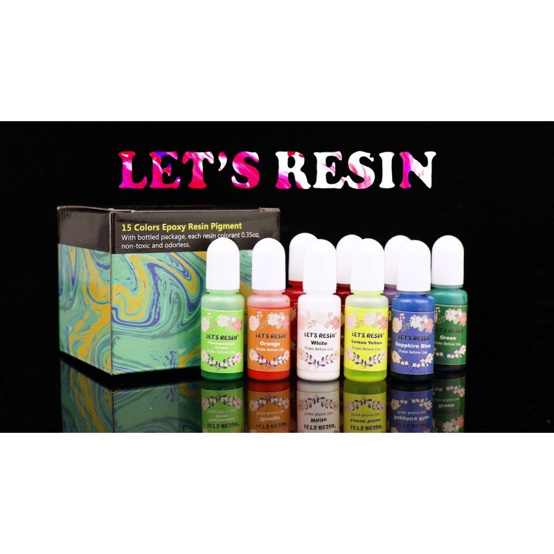 Set de Pigmentos de 15 Colores para Resina Epoxi